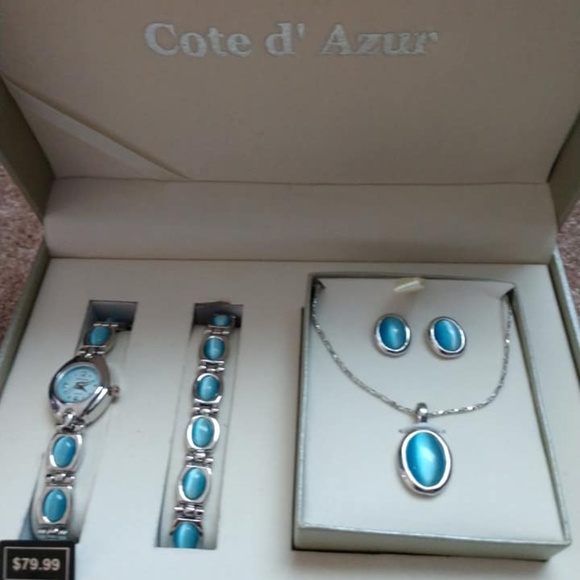 COTE D AZUR | Jewelry | Cote D Azur Watch Bracelet Earrings Necklace ...